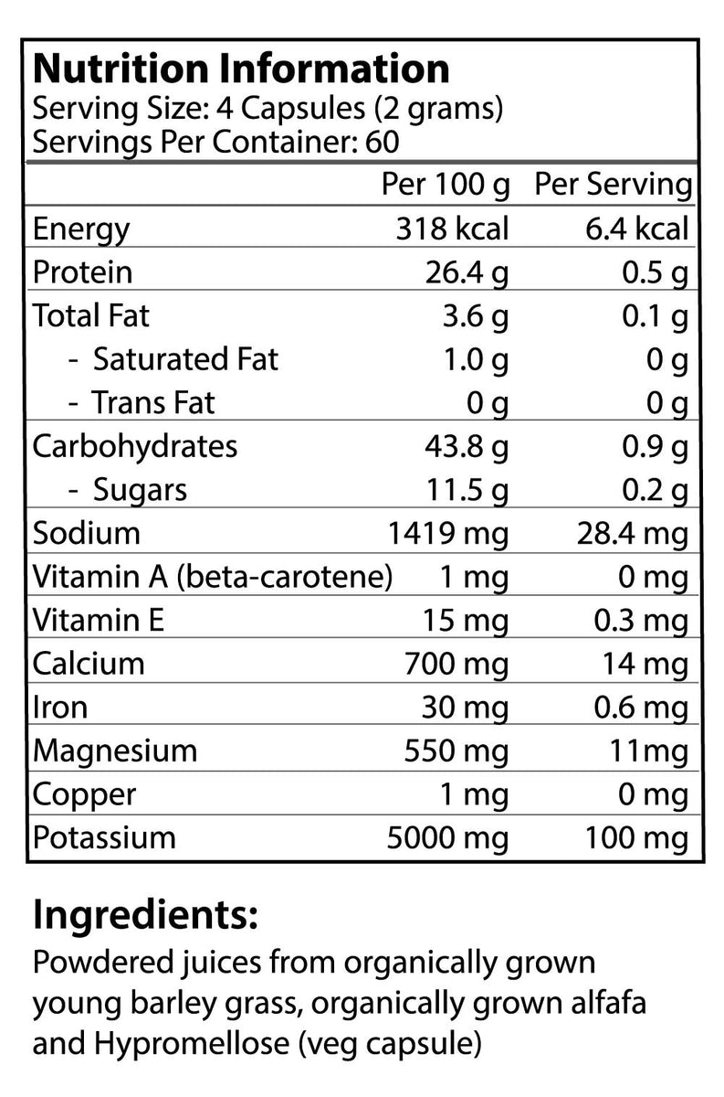 Hallelujah Diet BarleyMax® Capsules (大麥草汁丸裝- 30天供應) – VegiLife 生機會